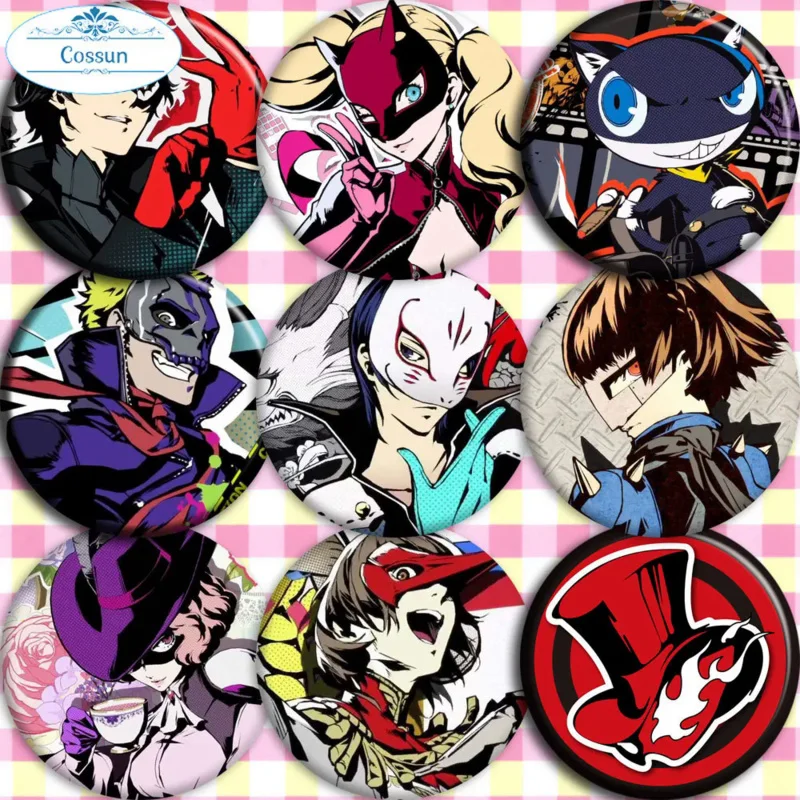 COSSUN-Persona-5-Anime-Badge-P5-Goro-Akechi-Joker-Ryuji-Sakamoto ...