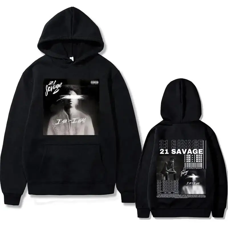 Rapper-21-Savage-I-Am-I-Was-Music-Album-Graphics-Hoodie-Men-Hip-Hop ...