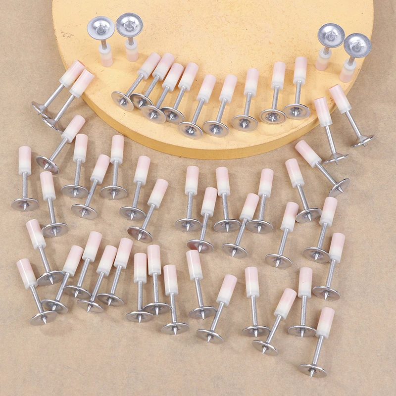 50pcs-Steel-Nail-Manual-Rivet-Nail-Gun-Round-Nails-Concrete-Wire ...