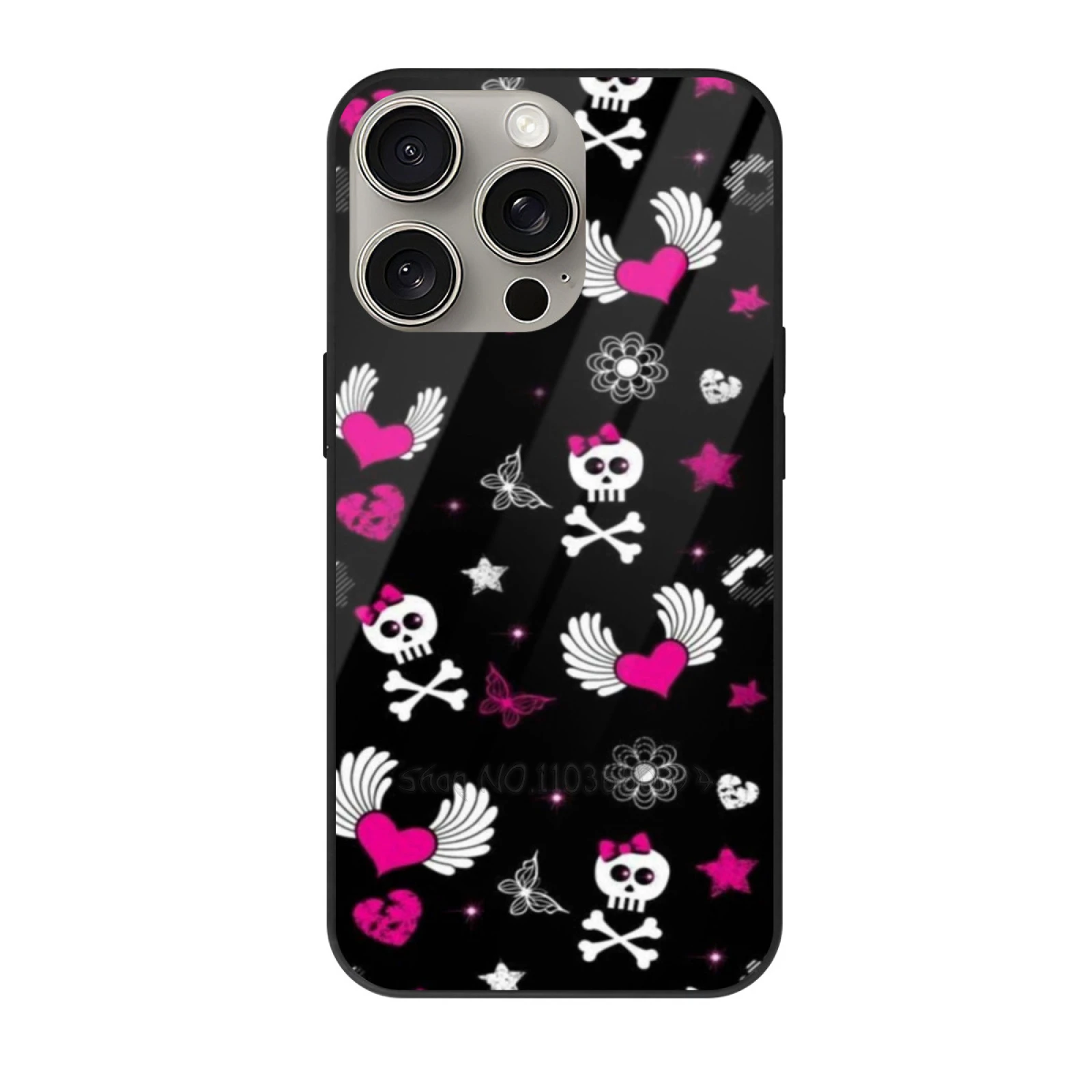 Cute Emo Goth Skulls Art Phone Case For Iphone 13 12 11 16 15 14 Pro ...
