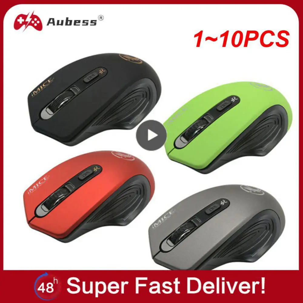 1-10PCS-Wireless-Mouse-Rechargeable-Gamer-Gaming-Mouse-Computer ...