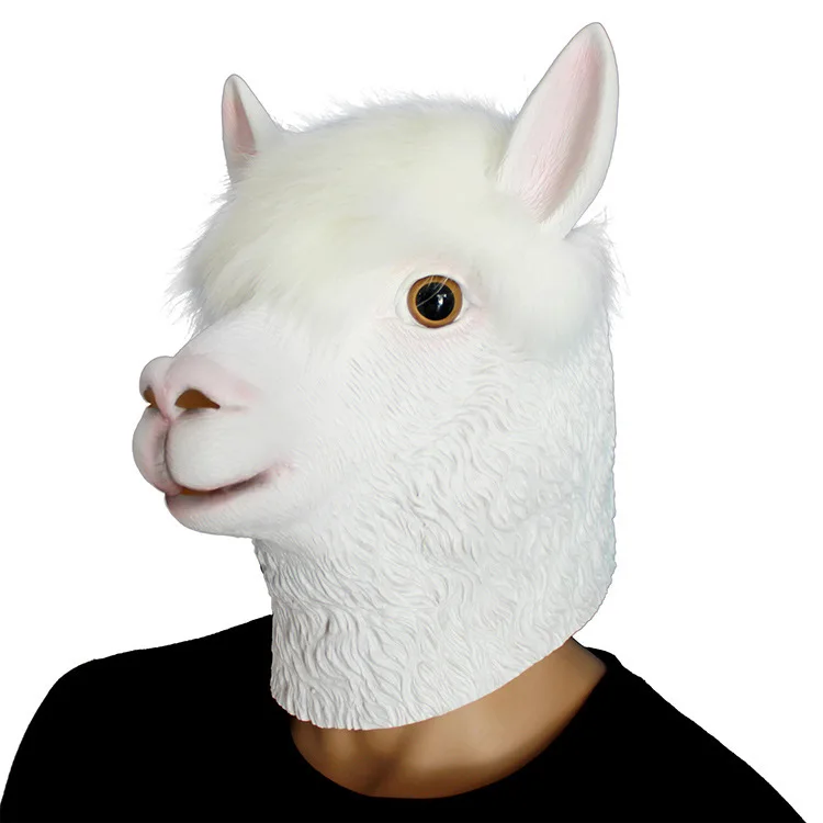 Halloween-Animal-Alpaca-Mask-Fun-Kawaii-Animals-Latex-Full-Face-Mask ...