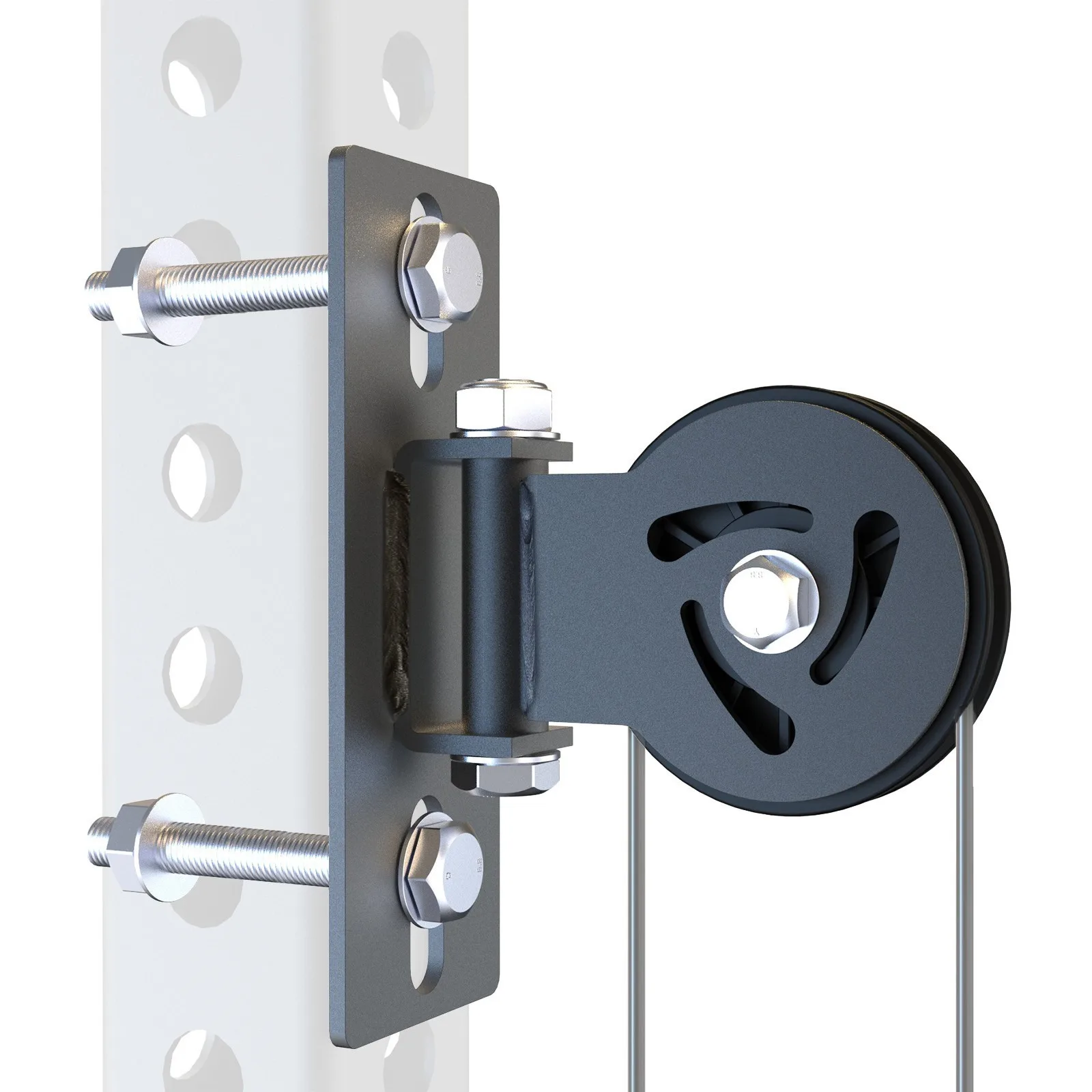 Universal Cable Pulley Attachment for Power Racks – Compatible with 5/8 ...