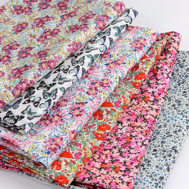 New Liberty Fabric Summer Small Floral Thin Poplin Cotton London Fabric ...