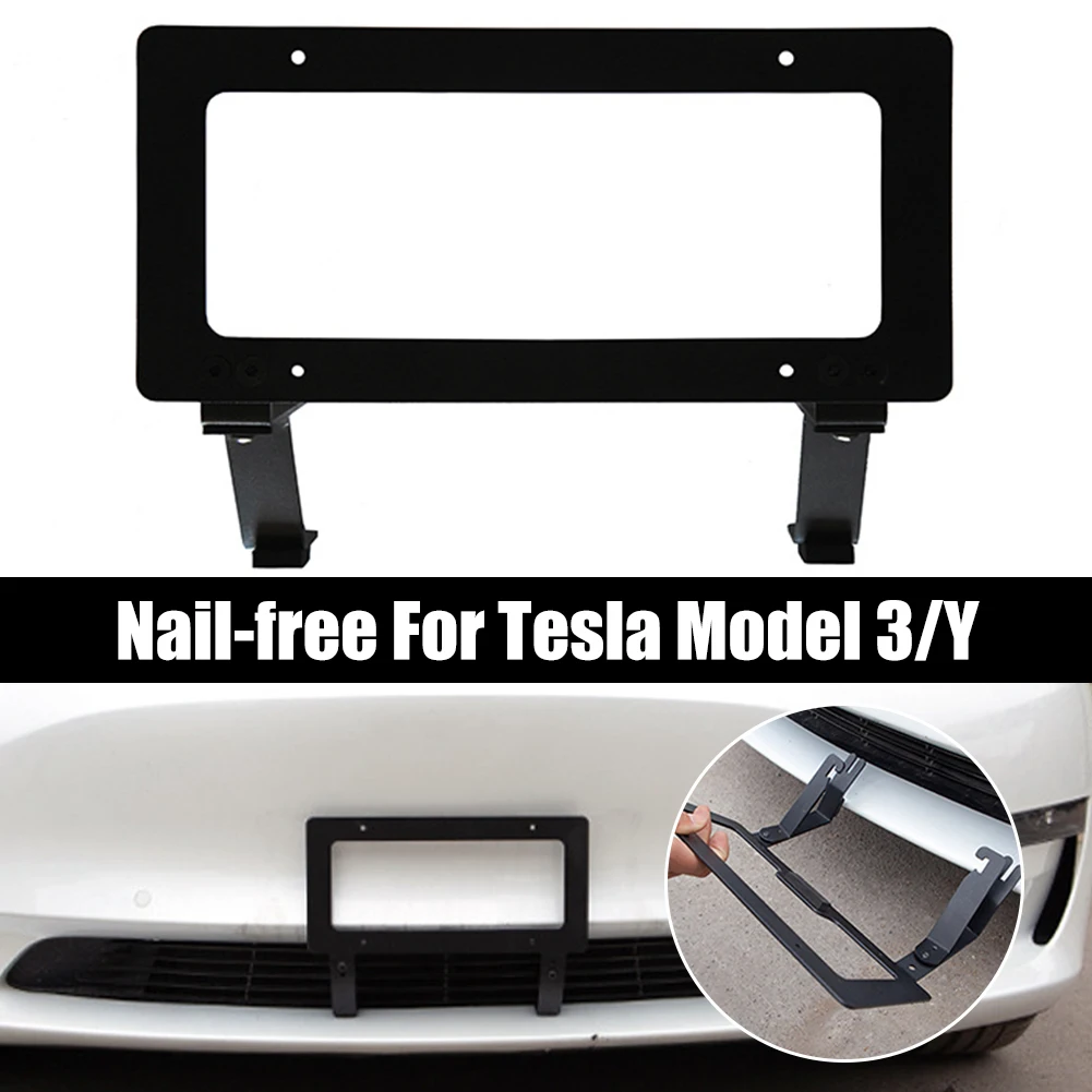 PLAQUE D'IMMATRICULATION,For Model Y--Ajustement pour Tesla modèle 3 ...