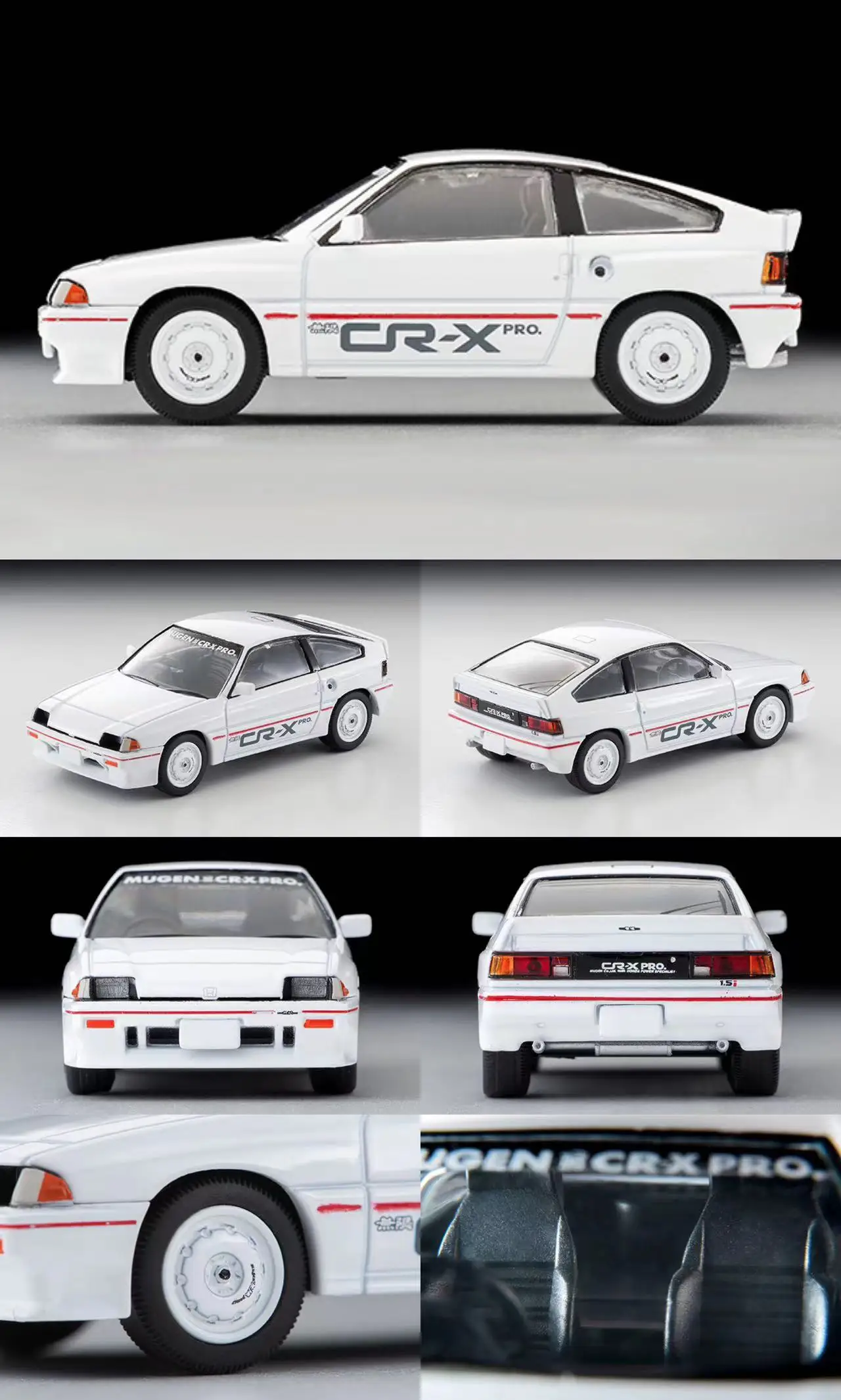 TAKARA-TOMY-TLV-LV-N302a-Honda-Honda-CR-X-PRO-White-alloy-car-model ...