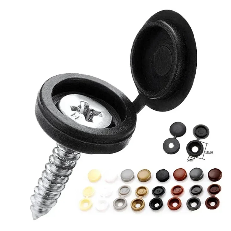 Couvercle-Vis-en-Plastique-Charni-re-100-Pi-ces-Bouchon-de-Protection ...