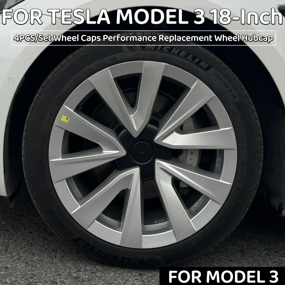 I8Inch-Hub-Cap-For-Tesla-Model-3-2023-Performance-Wheel-Cover ...