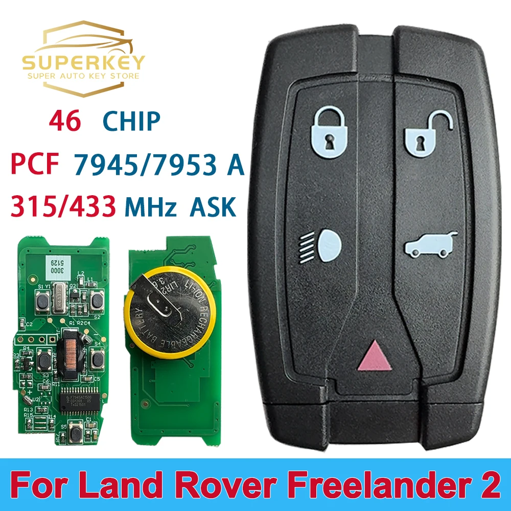 Superkey-Remote-315-433Mhz-ASK-PCF7945-7953A-Car-Key-ID46-For-Land ...