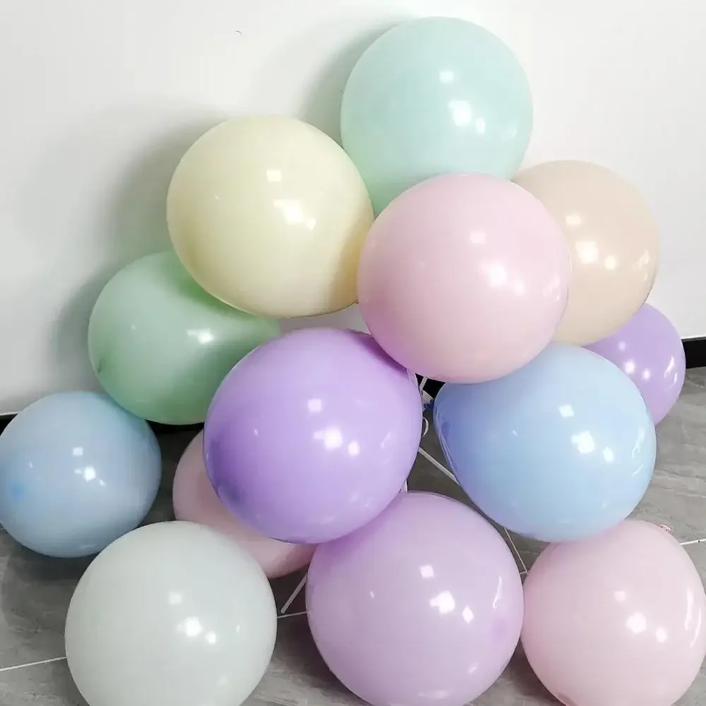 20 PCs Mixed Colors Macaron Balloons 10 Inch Pastel Rainbow Balloons ...