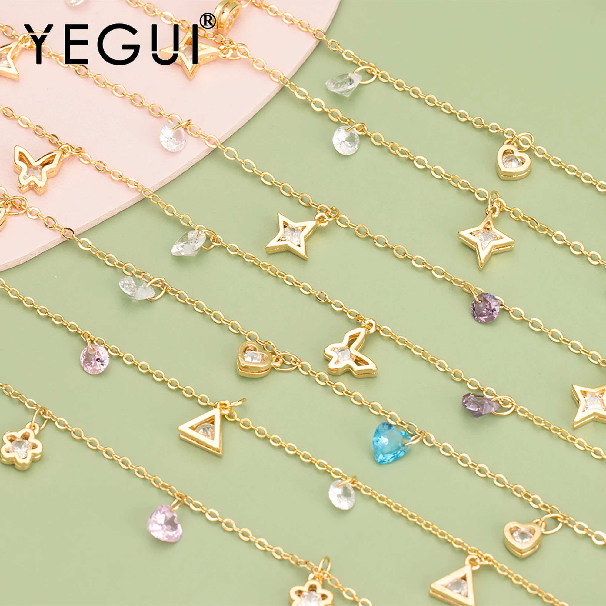 YEGUI-C312-chain-18k-gold-plated-copper-zircons-pass-REACH-nickel-free ...