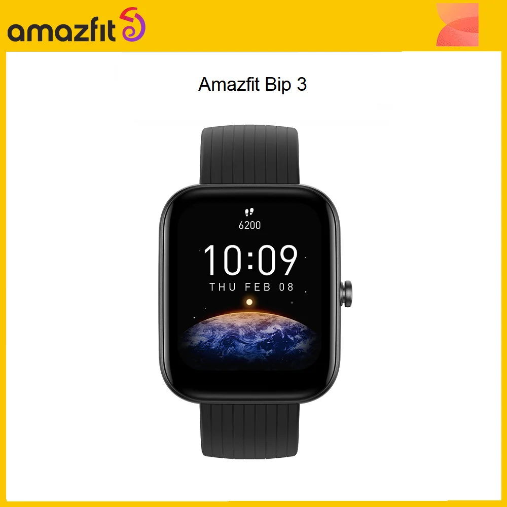 2022 Amazfit Bip 3 Smartwatch Color Screen 5 ATM Water resistance 60+ Sports Mode Smart Watch ...
