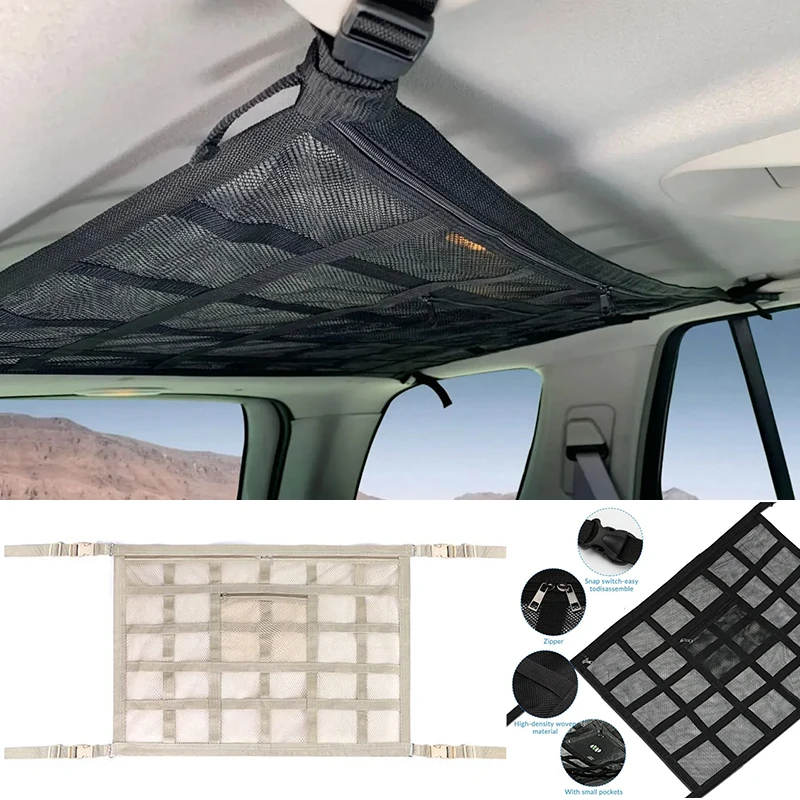 Car-Roof-Storage-Organizer-Automotive-Ceiling-Cargo-Net-Pocket-Mesh-Car ...