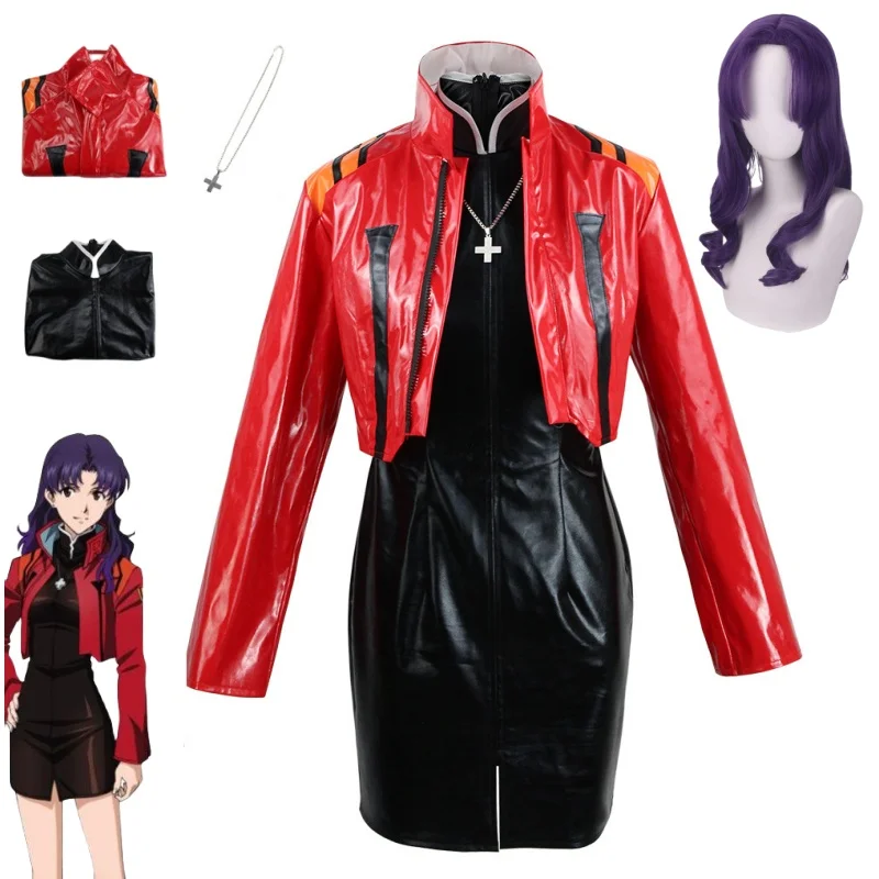 Katsuragi-Misato-Cosplay-Costume-Anime-EVA-Katsuragi-Misato-Cosplay-Red ...
