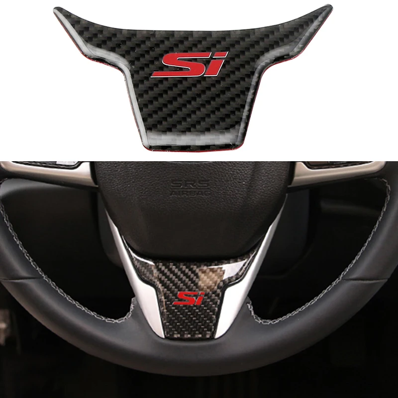 Car-Steering-Wheel-Carbon-Fiber-Pattern-Trim-Si-Emblem-Sticker-For ...