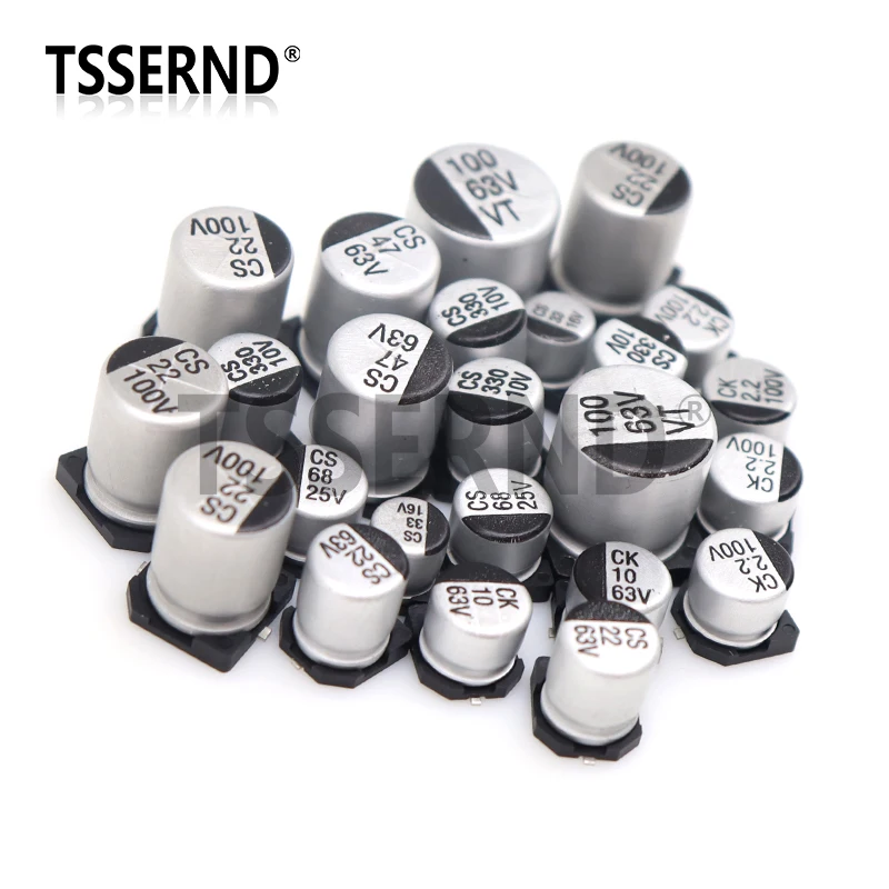 10PCS-SMD-Aluminum-Electrolytic-Capacitor-6-3V-10V-16V-25V-35V-50V-1UF ...