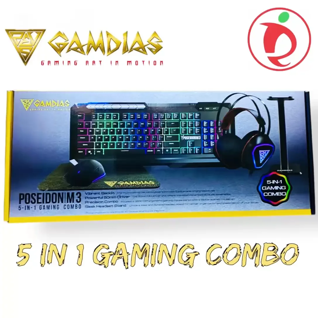 Rgb Gaming Keyboard And Mouse And Headphone And Mousepad And Headphone Stand 5 In 1 Rgb Gaming Wired