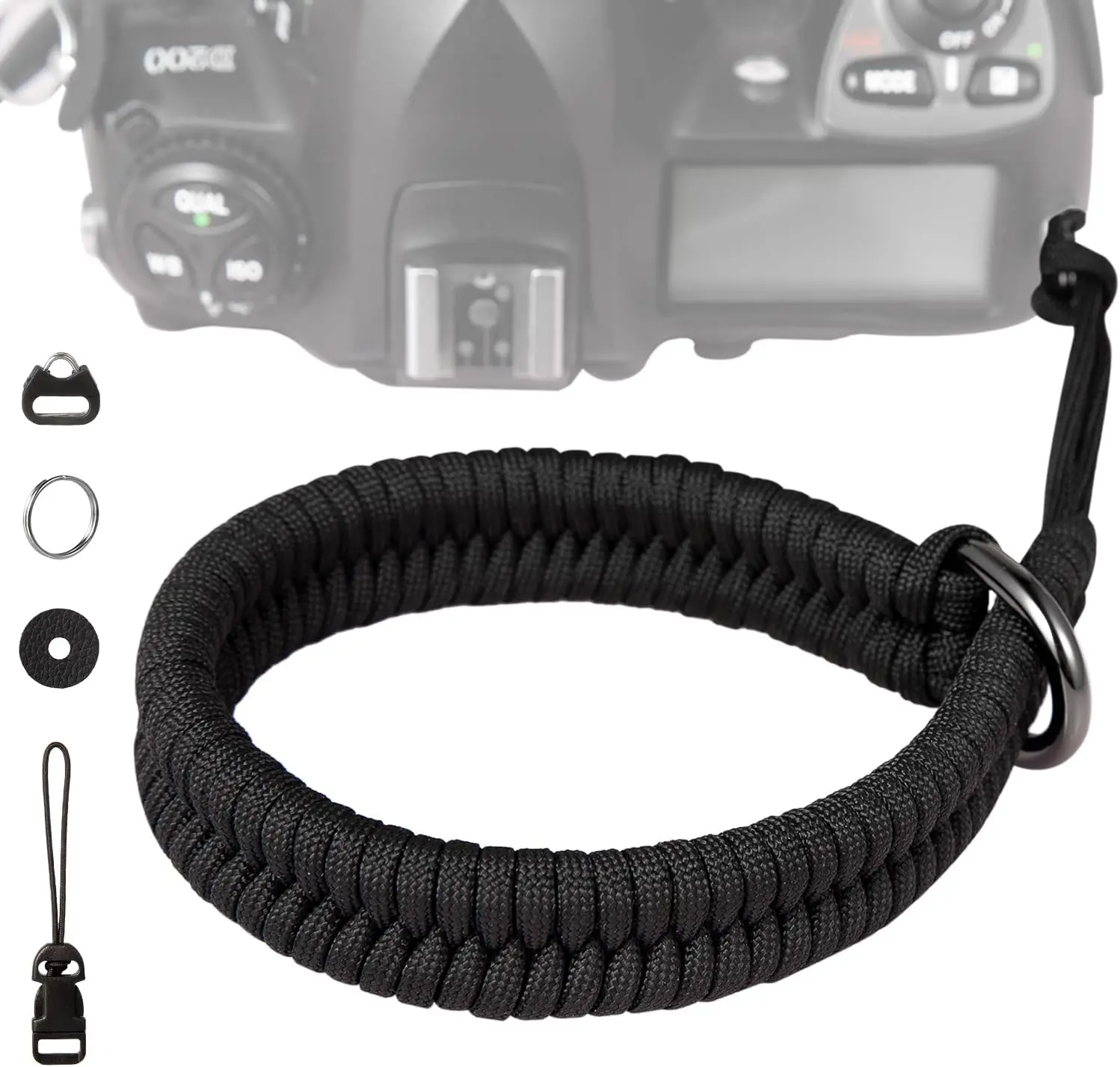 Camera-Wrist-Strap-Adjustable-Paracord-Nylon-Camera-Hand-Strap-for-DSLR ...