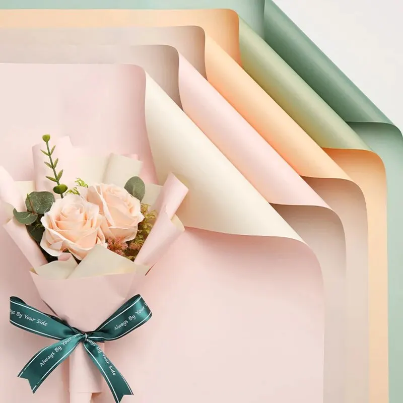 20pcs-Flower-Packaging-Paper-Two-color-Thickened-Waterproof-Eurasian ...