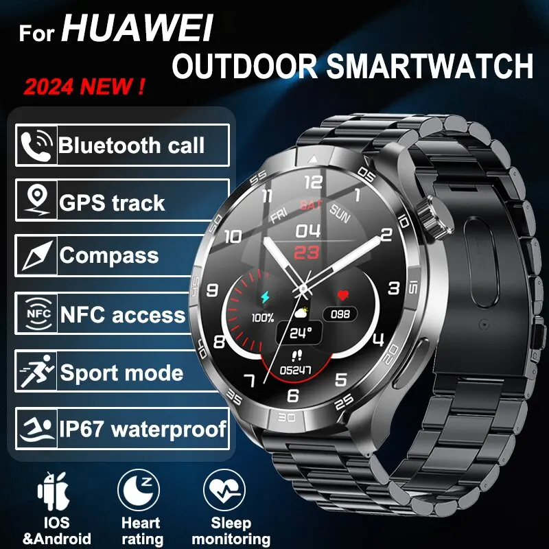 Reloj-inteligente-militar-para-hombre-pulsera-con-GPS-Pantalla-AMOLED-HD-control-del-ritmo-card ...