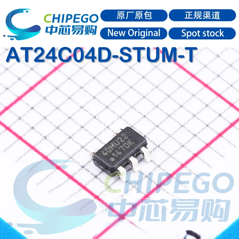 100% NEW AT24C04D STUM T SOT23 5 ORIGINAL IC CHIP SPOT STOCK ...