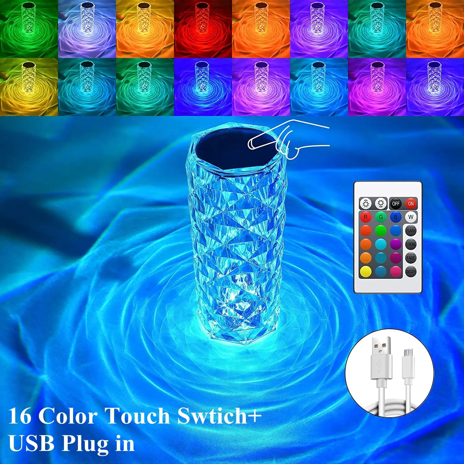 16-Colors-Crystal-Rose-Table-Lamp-Romantic-Diamond-Night-Light-USB-Touch-Atmosphere-Bedroom-Desk ...