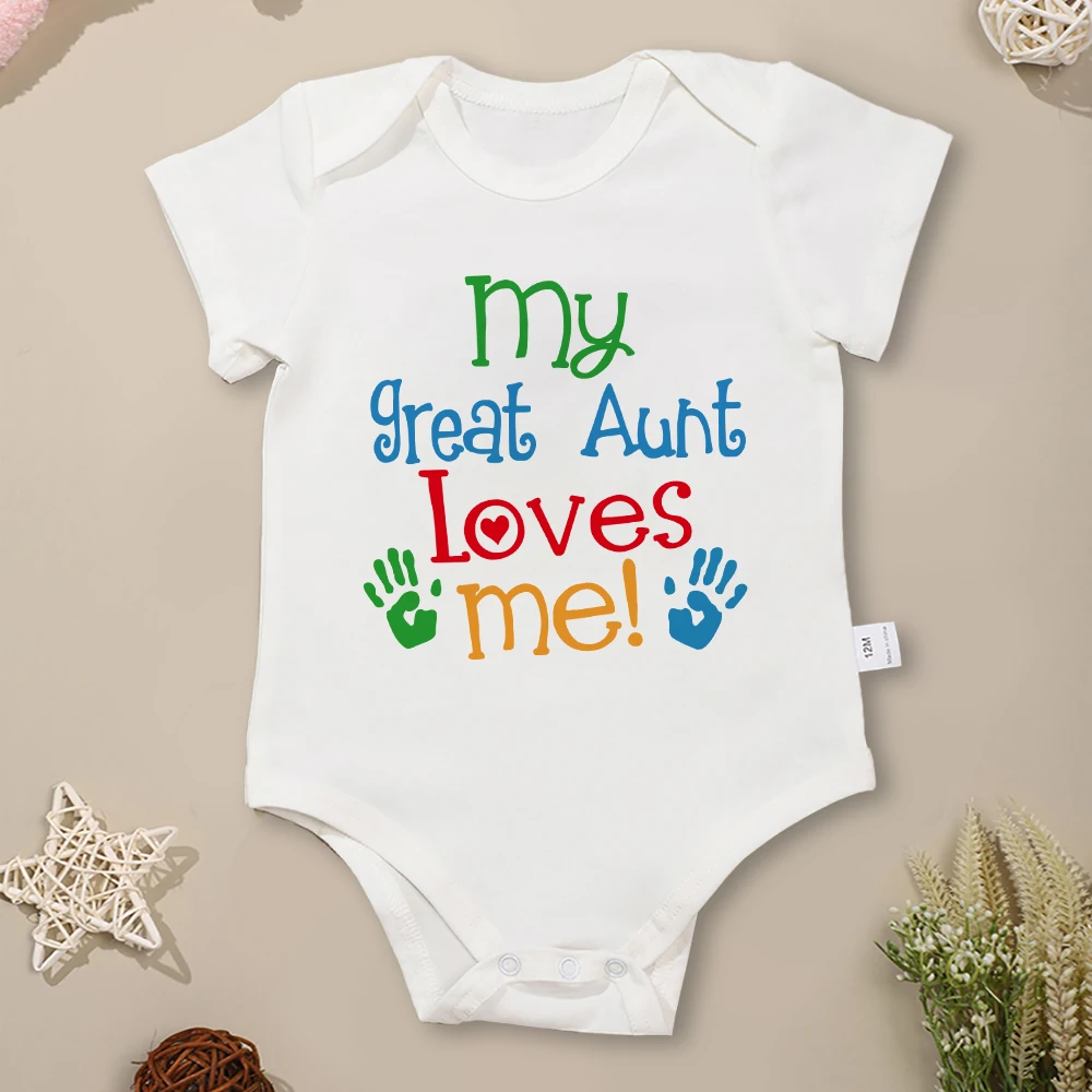 My Great Aunt Loves Me Baby Clothes My Great Aunt Uncle Love Me Onesie