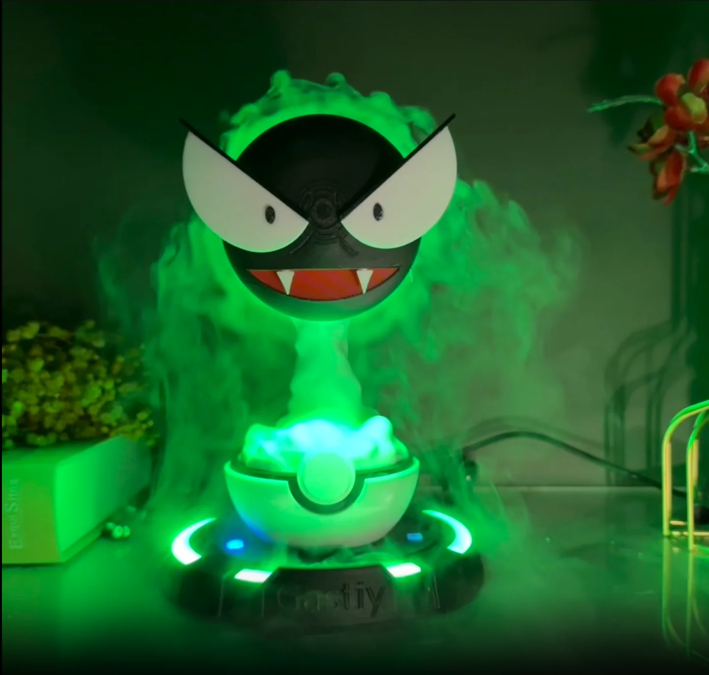 Pokemon Anime Figure Gastly Led Night Light Humidifier 3-In-1 Cool Mist ...