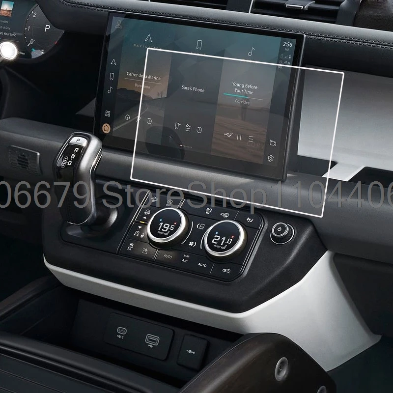 Tempered glass Screen Protector For Land Rover Defender 90 110 2023 ...