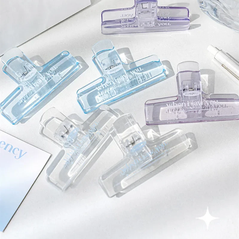 Ins-Simplicity-Paper-Clip-Transparent-Visiable-Acrylic-Clip-Scrapbook ...