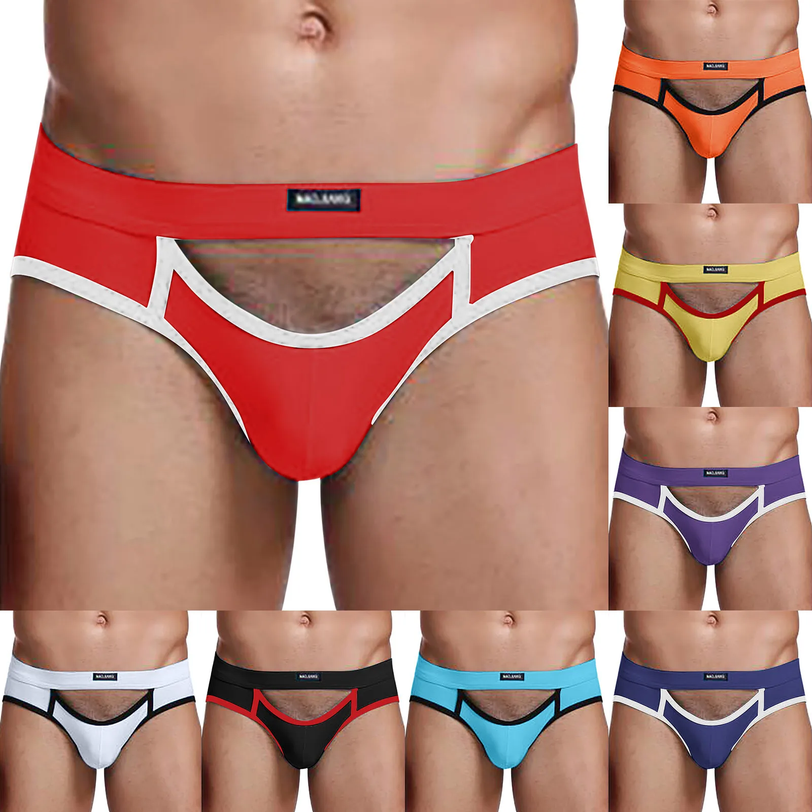 Jockstrap Sexy Bulge Powder Tanga Zones For Men Hollow Out Underwear
