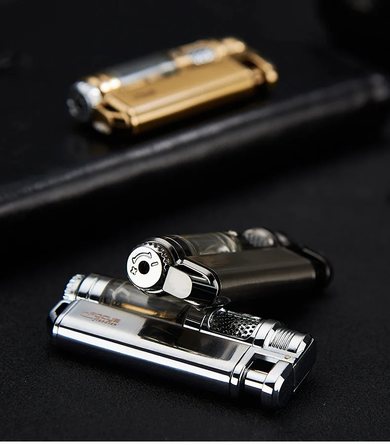 Lampe torche à gaz Visible allume cigare à Jet Butane métal Turbo coupe ...