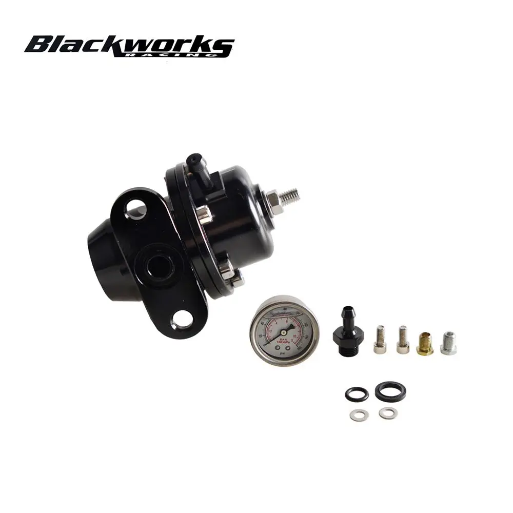 Aluminum-fuel-pressure-regulator-with-gauge-kit-universal-Fuel-pressure-regulating-valve-fuel ...