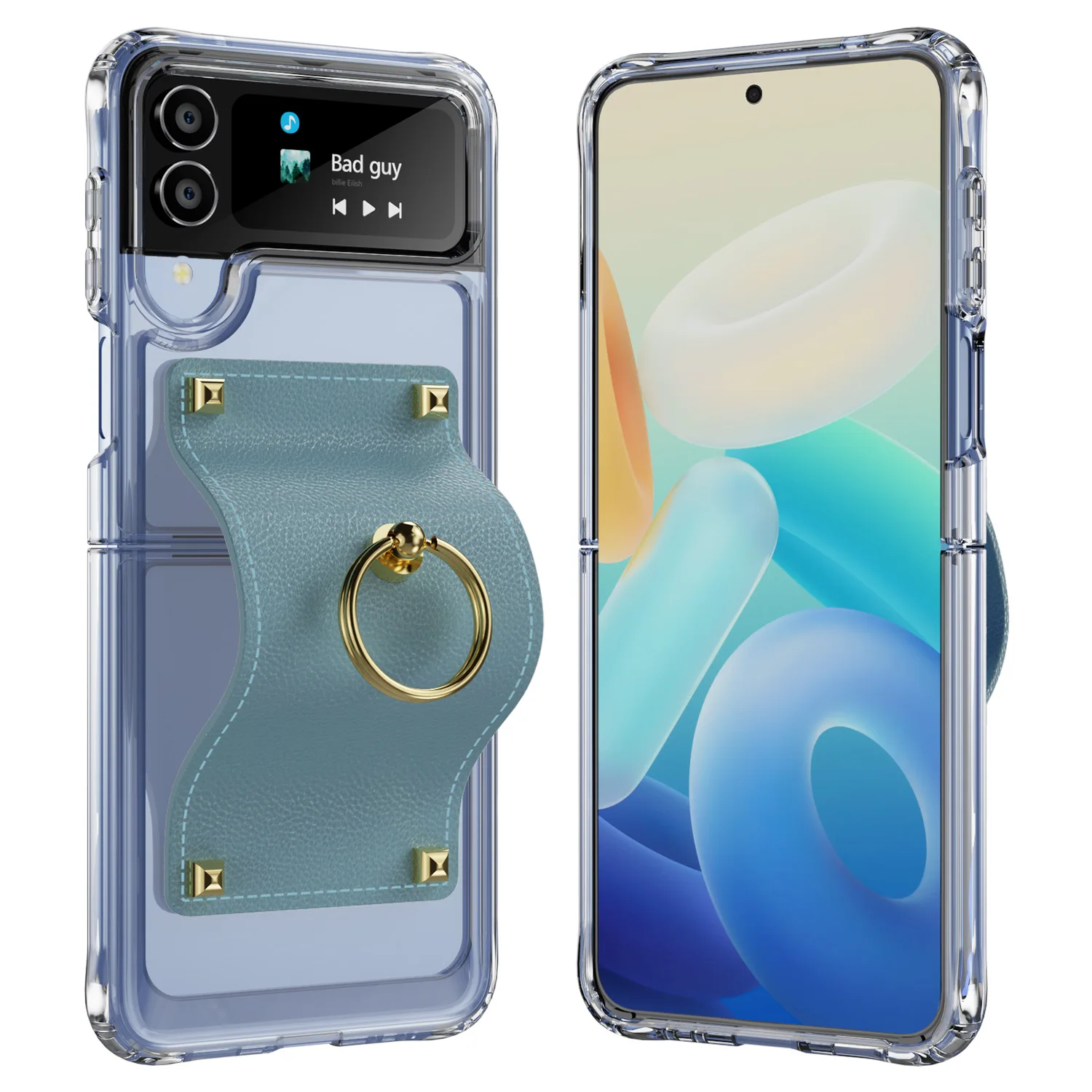 Hinge-Protection-Leather-Wristband-with-Ring-Holder-for-Samsung-Galaxy ...