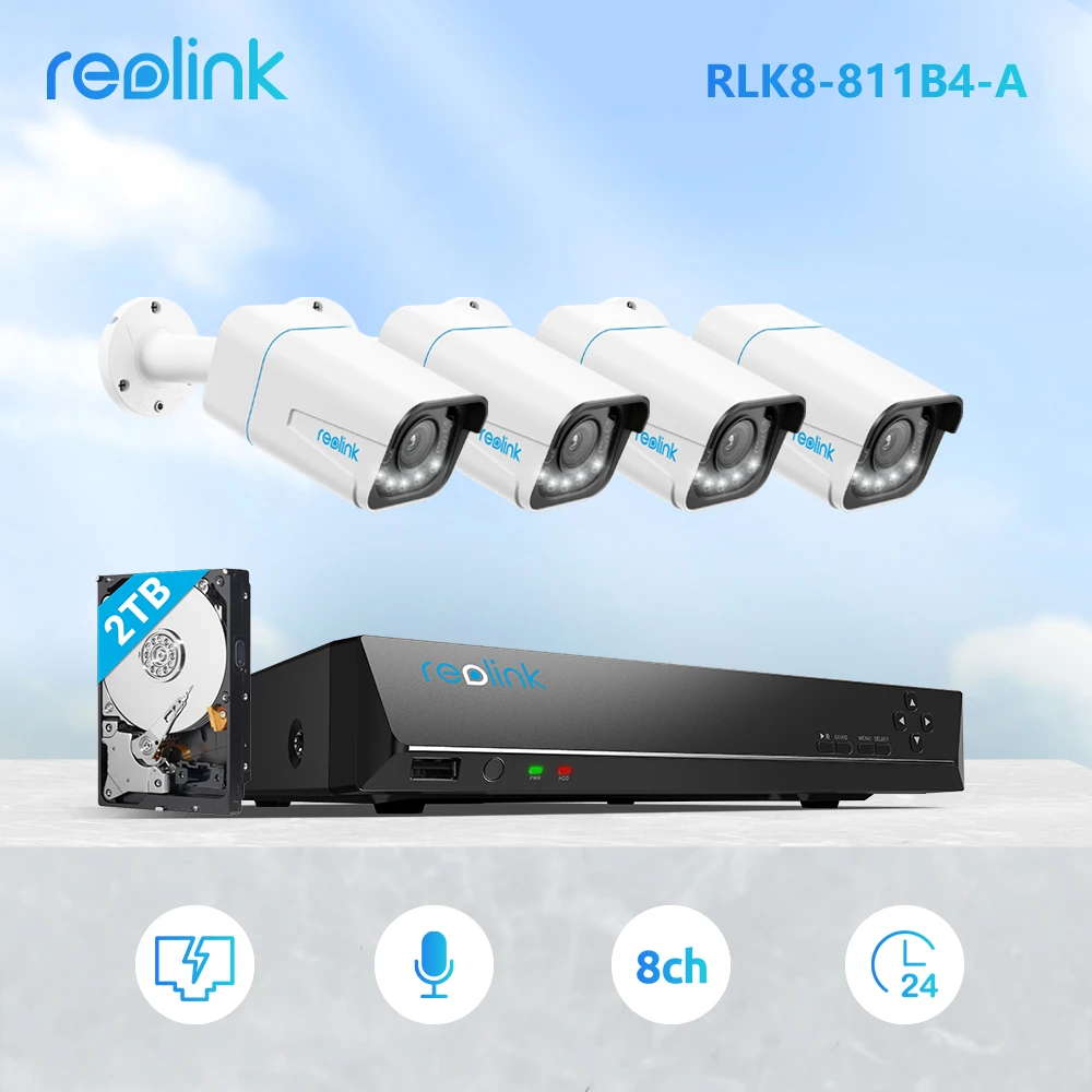 Reolink-36CH-4K-Security-Camera-System-8CH-8MP-PoE-IP-Cameras-Kit-with ...