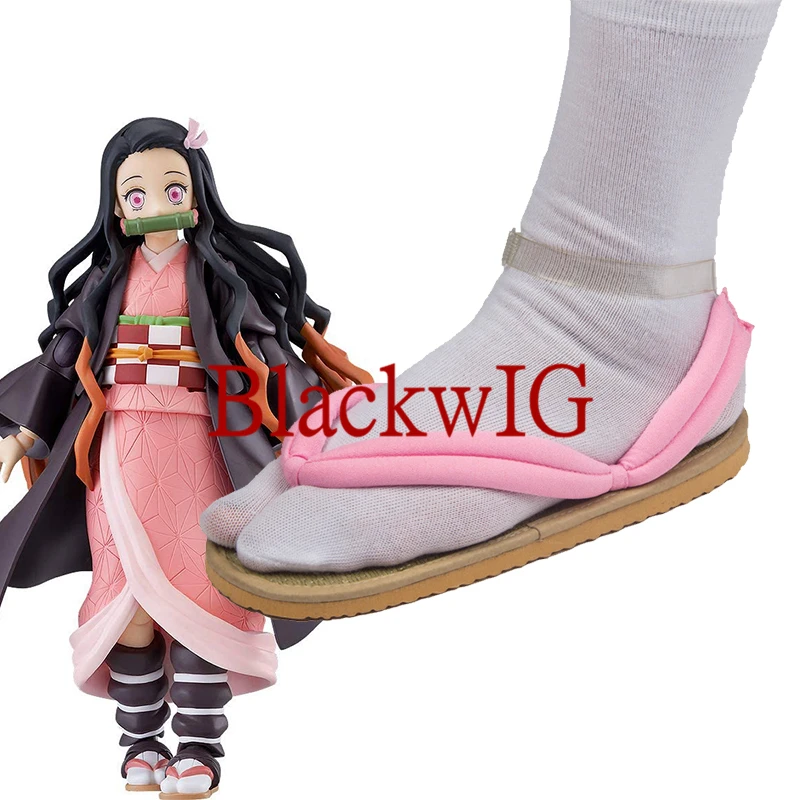 Anime Demon Slayer Cosplay Shoes Kamado Nezuko Tanjirou Kochou Shinobu ...
