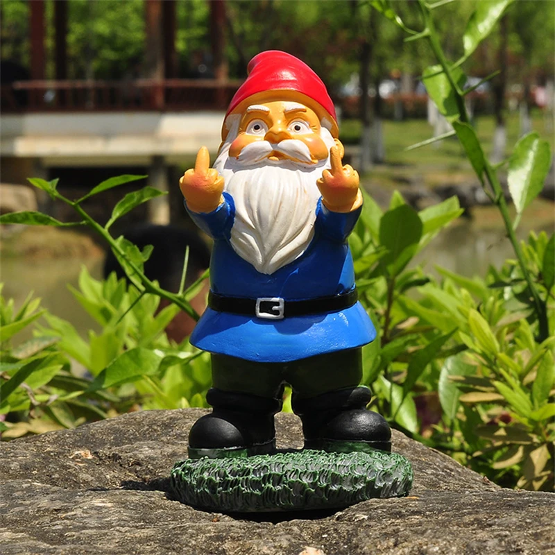 Escultura-divertida-do-an-o-da-barba-branca-ornamento-do-jardim ...