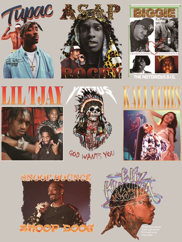 Rapper-Tupac-patches-thermocollant-printing-for-clothes-DIY-Sewing ...