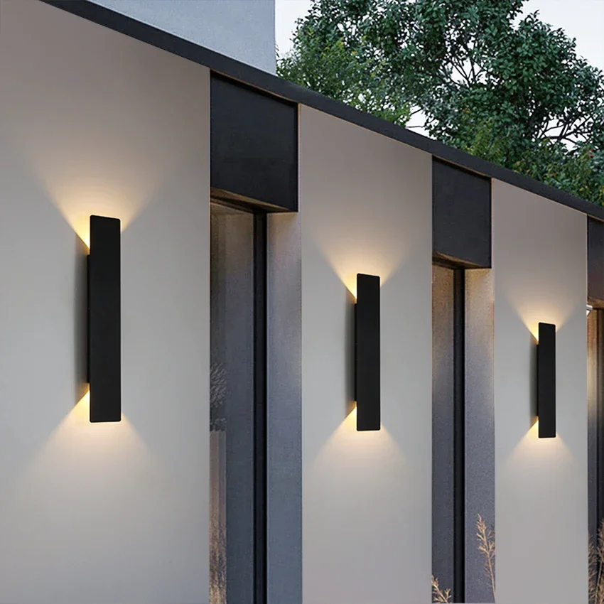 Imperme-vel-LED-Alum-nio-Strip-Wall-Lights-Lumin-rias-ao-ar-livre-L ...
