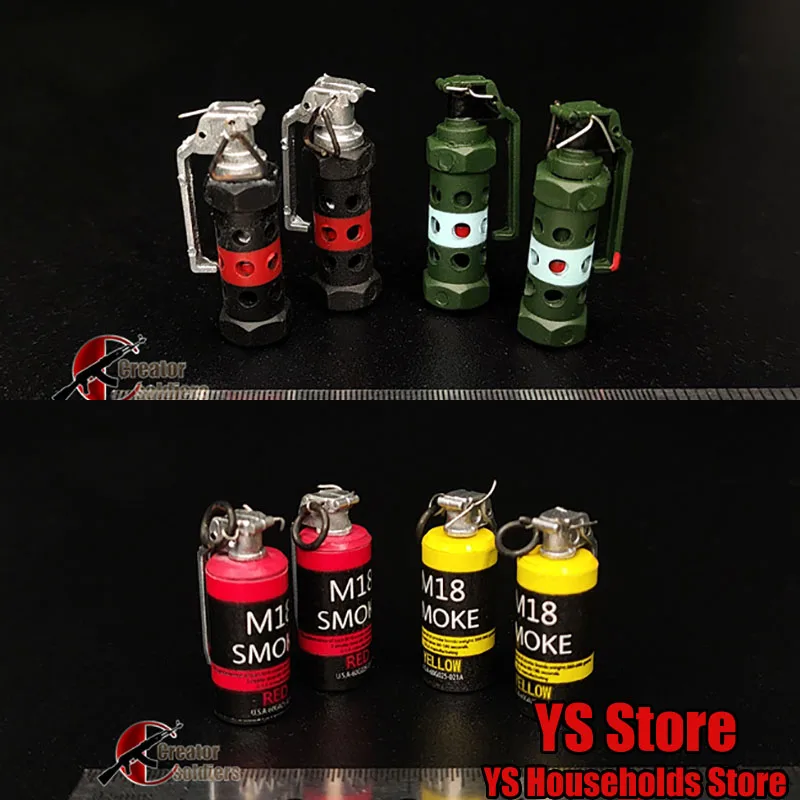 1-6-Soldier-Weapon-Accessory-Mini-Simulation-Non-functional-Smoke-Bomb ...