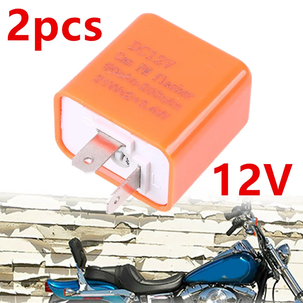 2pcs-2-Pin-LED-Flasher-Relay-12V-Adjustable-Frequency-Of-Turn-Signals ...