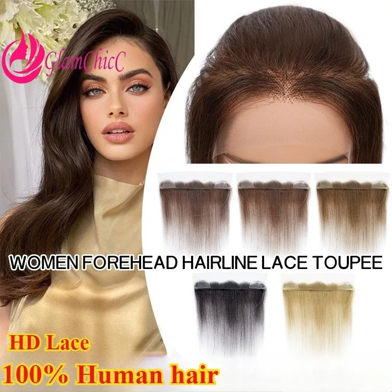Premium 13x2 HD Lace Front Hairline Topper Human Hair for Women 14 ...