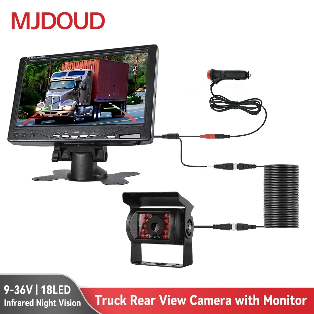 MJDOUD-7-Truck-Rear-View-Camera-with-Monitor-for-Vehicle-Parking-9-36V ...