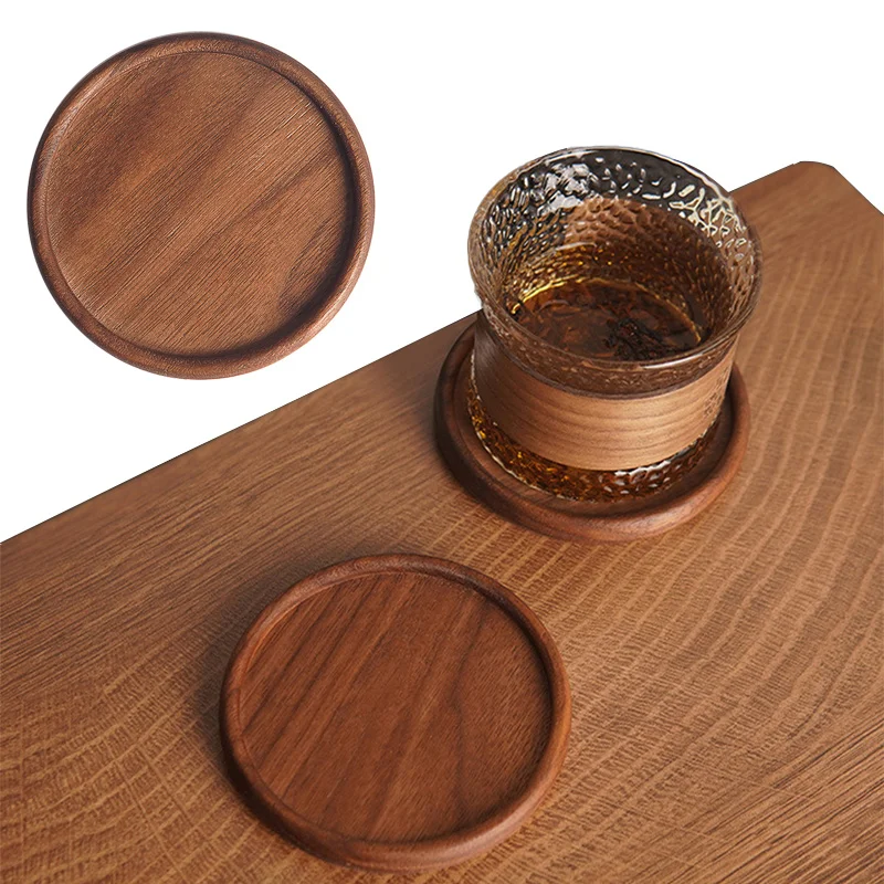 1PC Wooden Coaster Placemats Tea Coffee Cup Pad Durable Heat Resistant ...