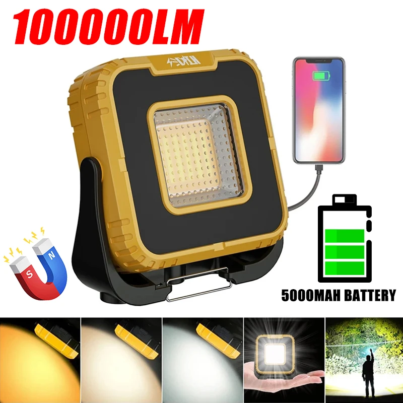 Rechargeable-LED-Flashlight-10000LM-Emergency-Multifunctional-Magnetic ...