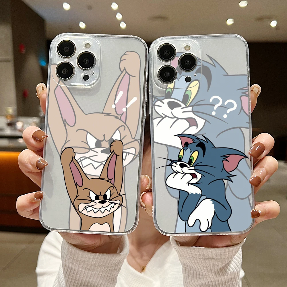 Cartoon-Toms-and-Jerries-Phone-Case-For-iphone-15-14-13-12-11-XS-Pro ...