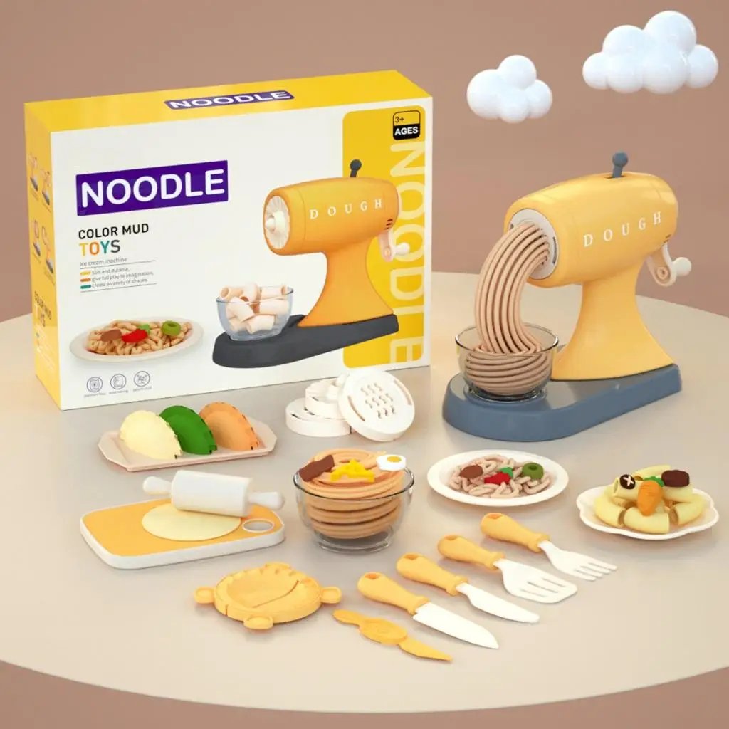 Educational-Pretend-Play-Kitchen-Cooking-Color-Dough-Noddle-Toys ...