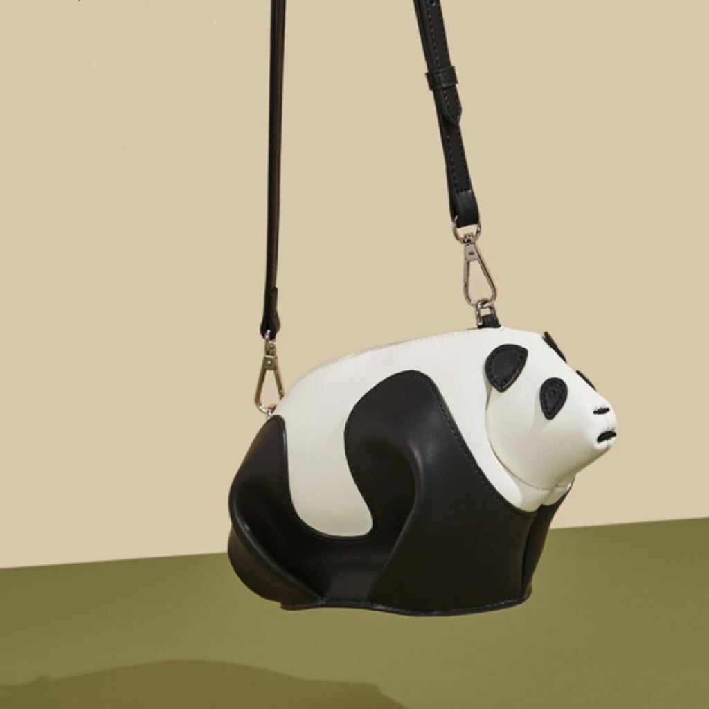New-2022-Designer-Cute-Small-Mini-Panda-Patchwork-Messenger-Bag-Split ...