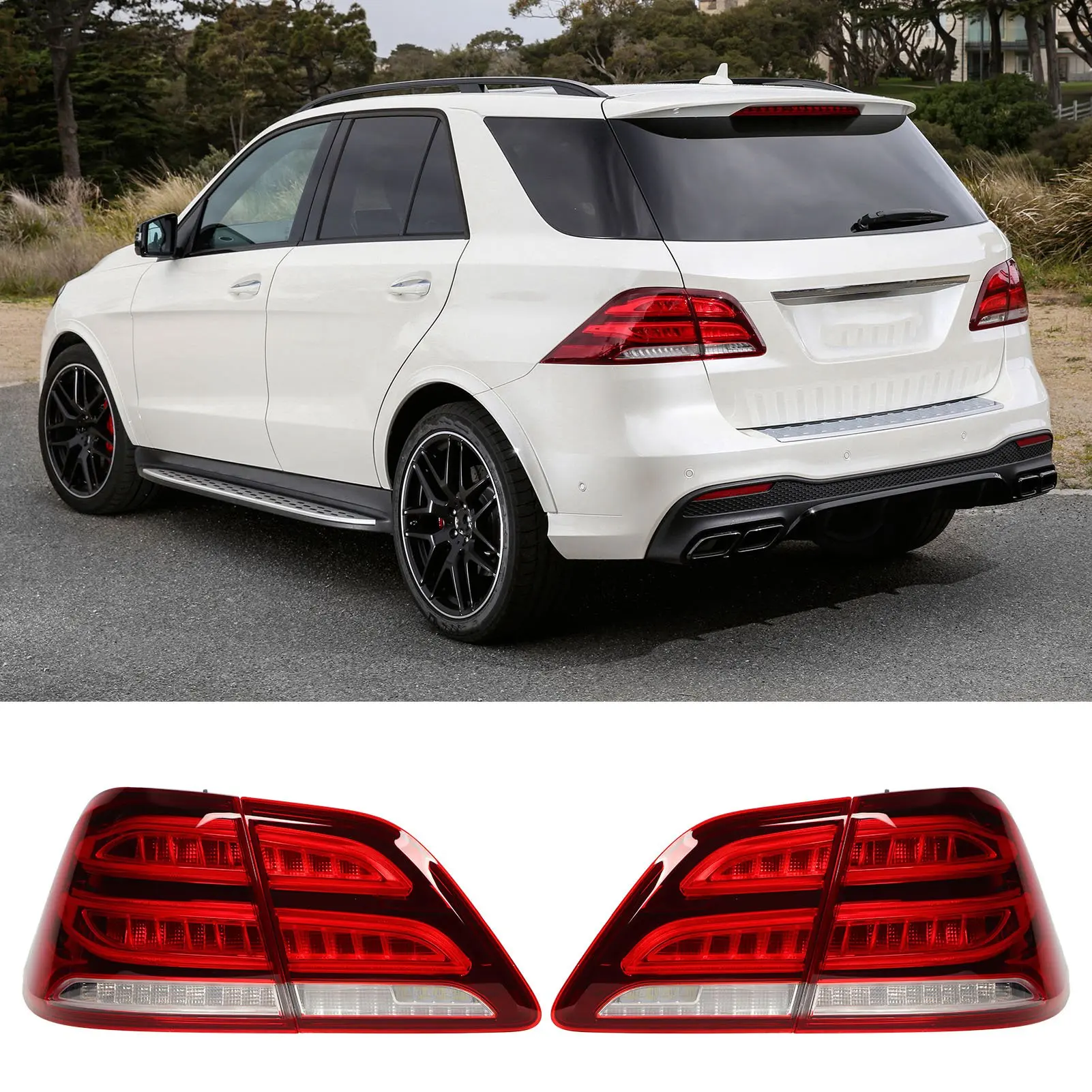 Facelift-Look-Upgrades-LED-Tail-Lights-Rear-Lamp-For-Mercedes-Benz-M ...