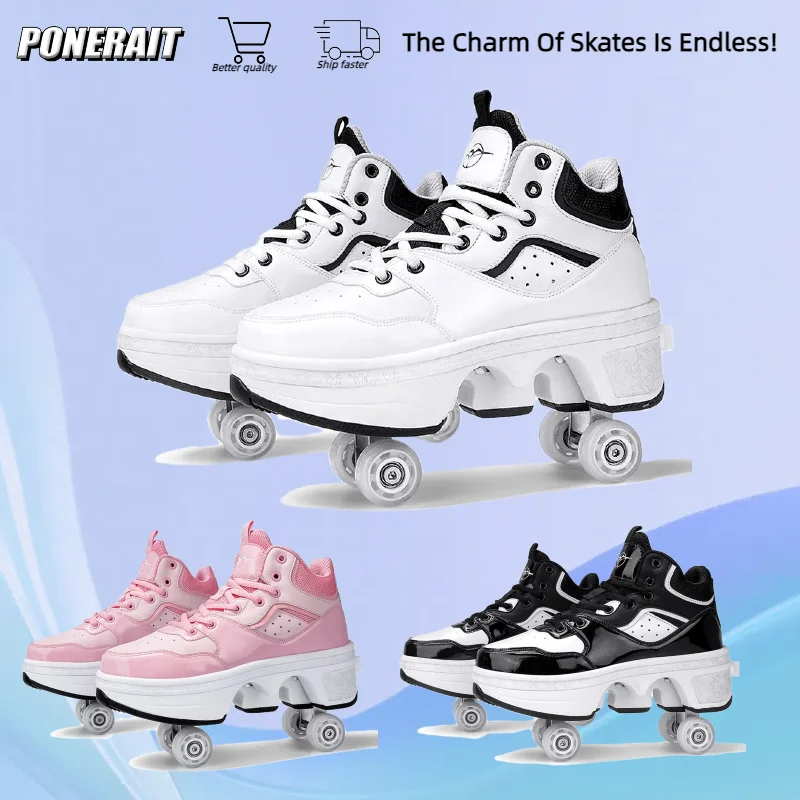 Boys-And-Girls-Children-s-Roller-Skates-4-Wheel-Professional-Removable ...